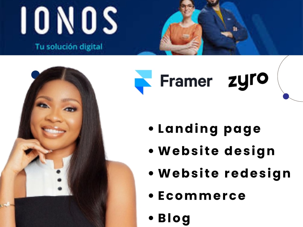 Responsive Ionos website design, Zyro and Flowtrack Website | Upwork