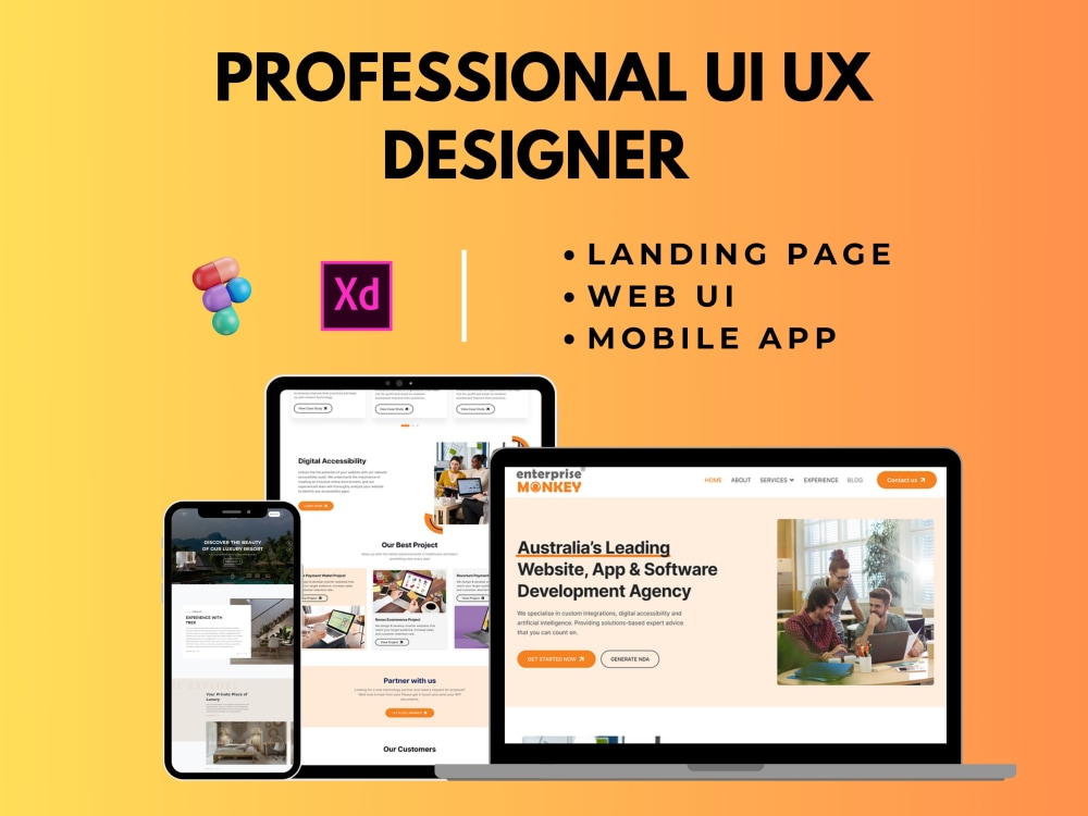 Eye-Catching, Stunning, and Responsive UI/UX Designs Website in Figma ...