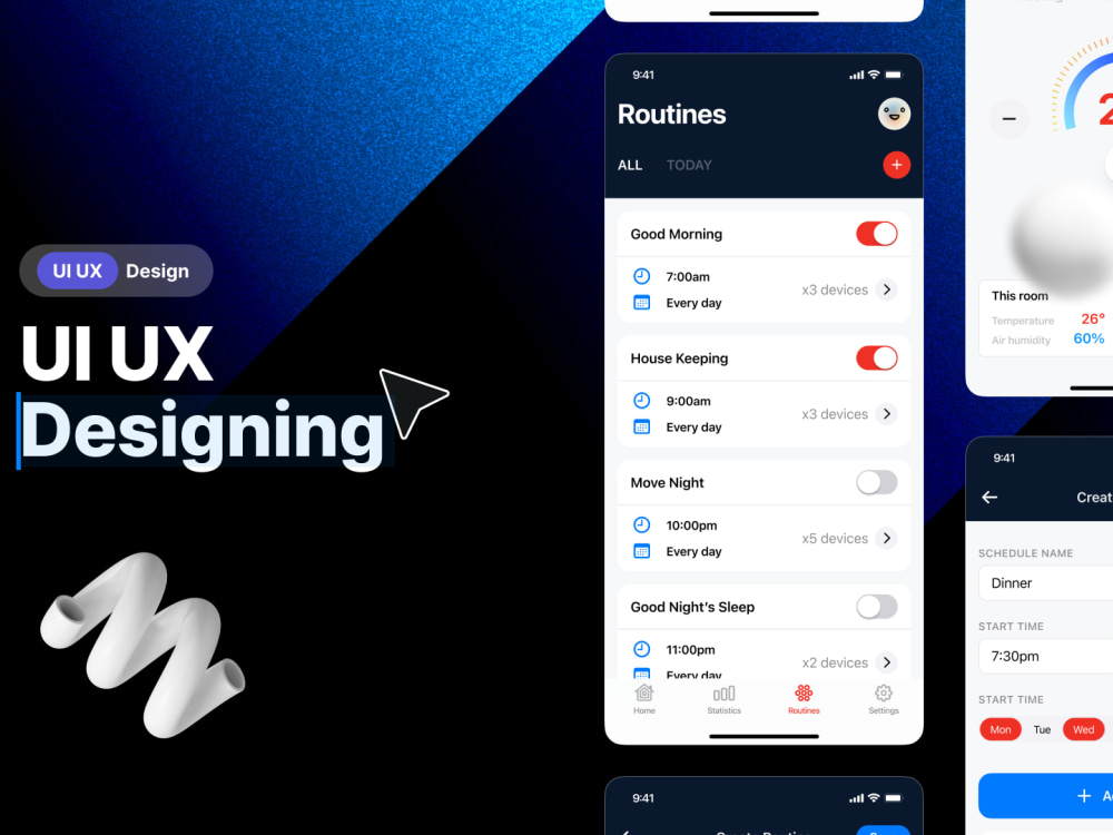 An eye-catching Mobile UI design & prototyping with Figma | Upwork