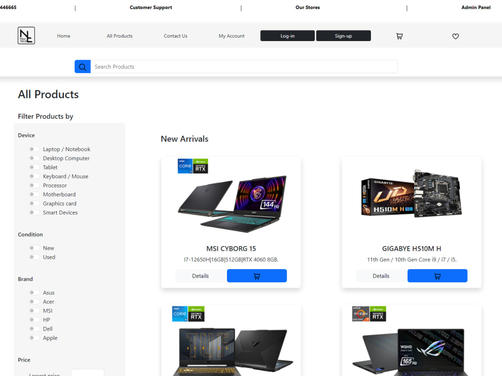A fantastic web application with both frontend and backend | Upwork