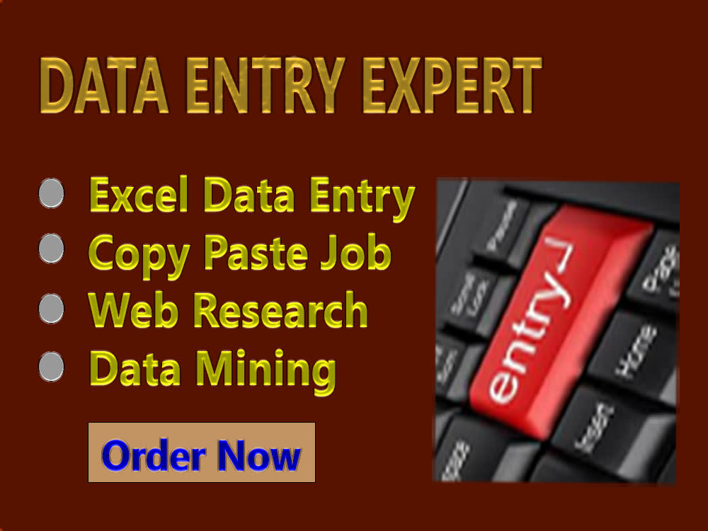 Excel data entry, Data mining, Copy-paste, Web research, Data entry | Upwork
