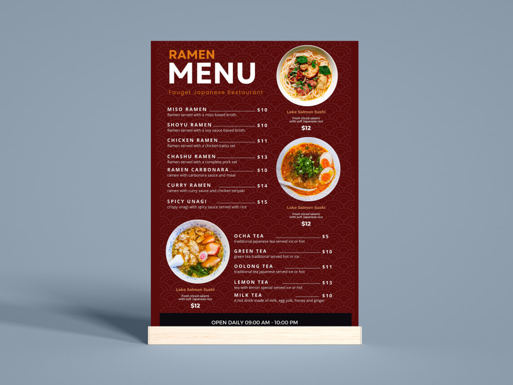 Professional Menu Designs for your Restaurants, Bars and Pubs | Upwork