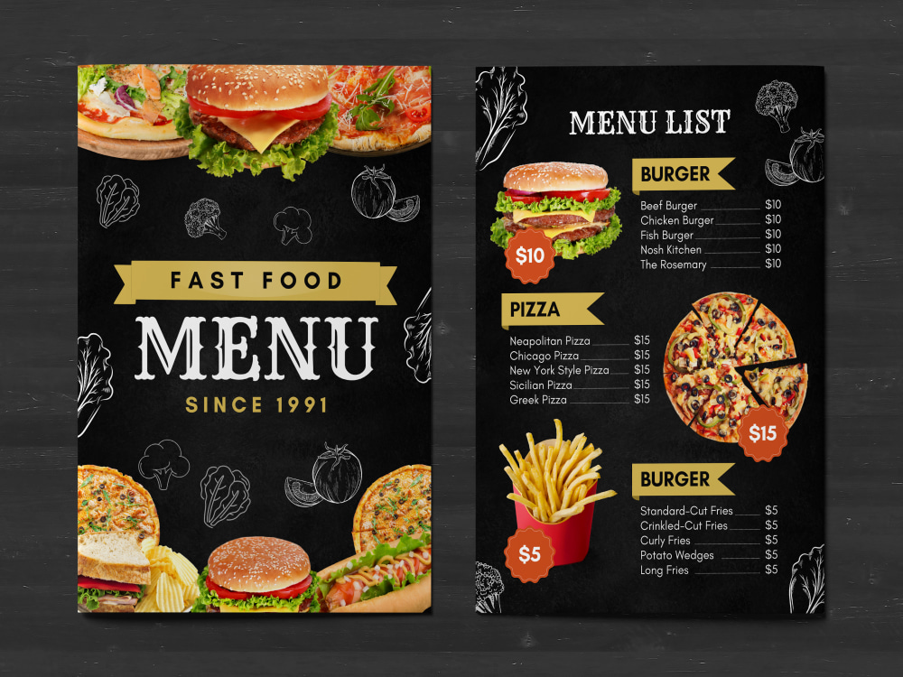 Professional Menu Designs for your Restaurants, Bars and Pubs | Upwork