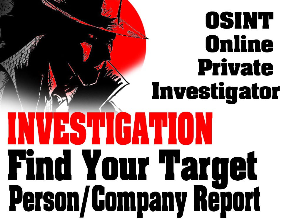 OSINT Online private investigator | Background Check on a person or ...