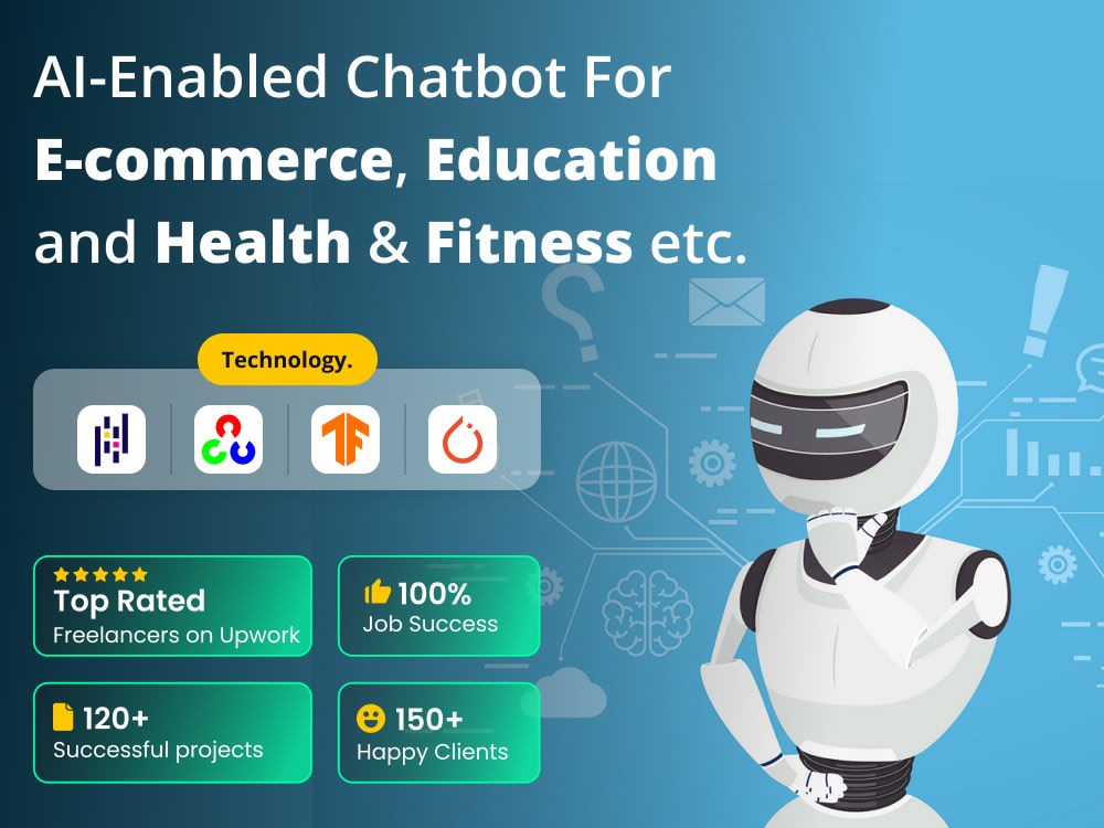 Ai Enabled Chatbot For E Commerce Education And Health And Fitness Etc