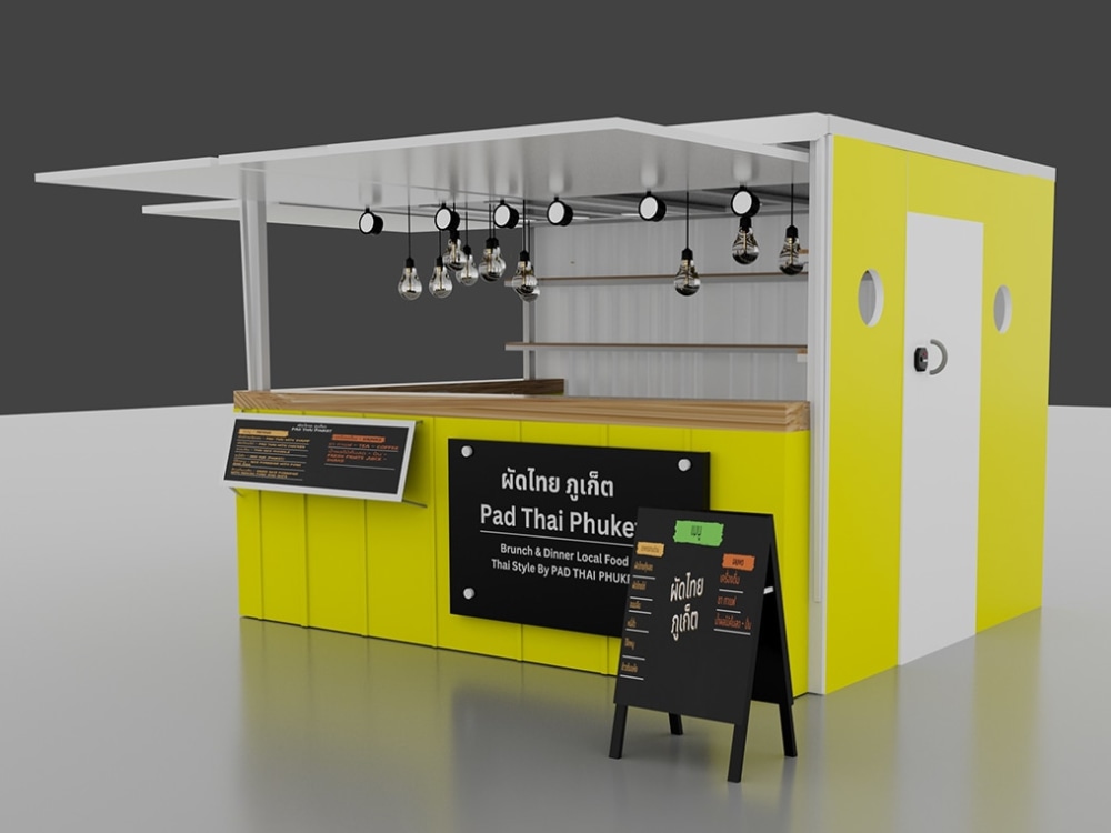 A fantastic 3D kiosk , 3D retail items display stand,pegboard,posm | Upwork