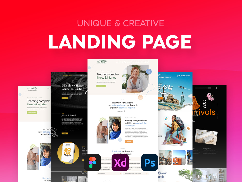 Unique Landing Page Design | Upwork