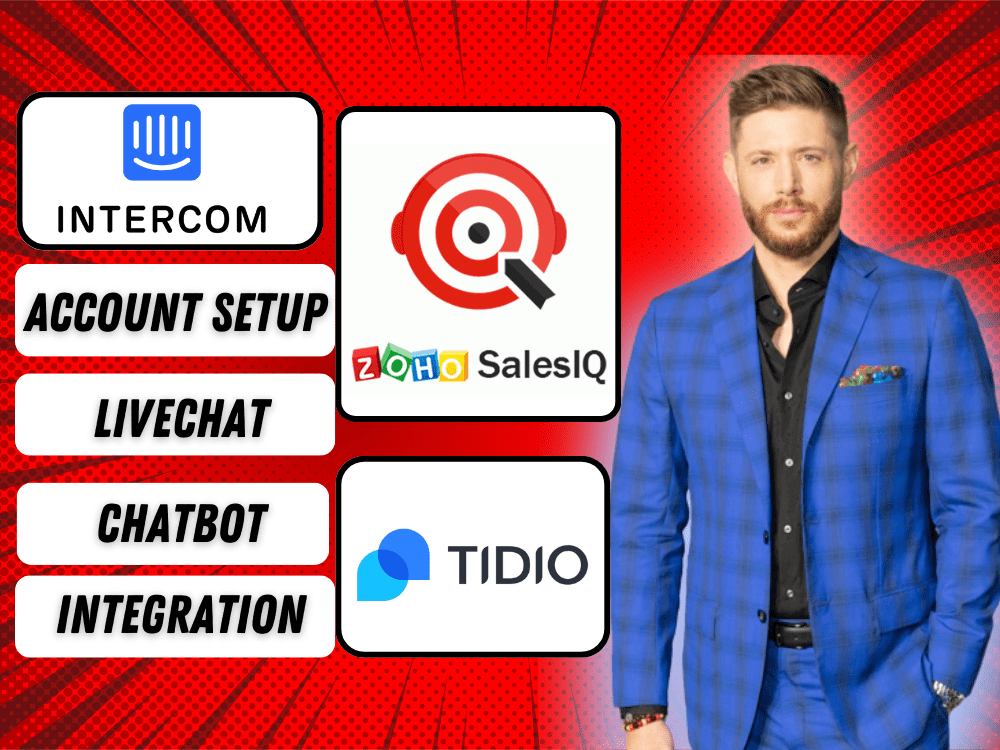 Intercom chatbots, Zoho chatbot in sales iq and Tidio live chat | Upwork