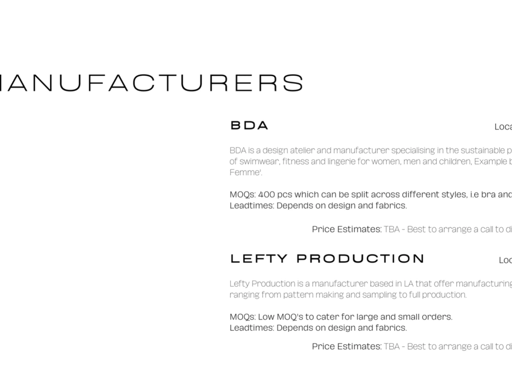 A well-researched and detailed fabric sourcing package. | Upwork