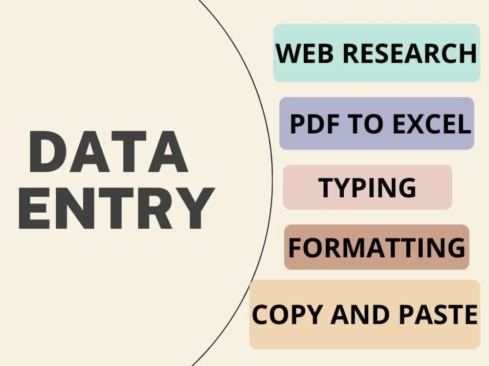 Excel data entry,Data Mining cleaning and formatting service | Upwork