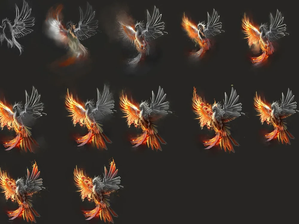 An awesome PHOENIX design for a tattoo, printing or clothing | Upwork