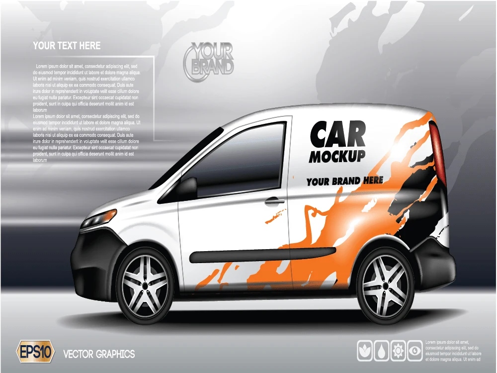 An eye-catching vehicle wrap design for the advertisement of your ...