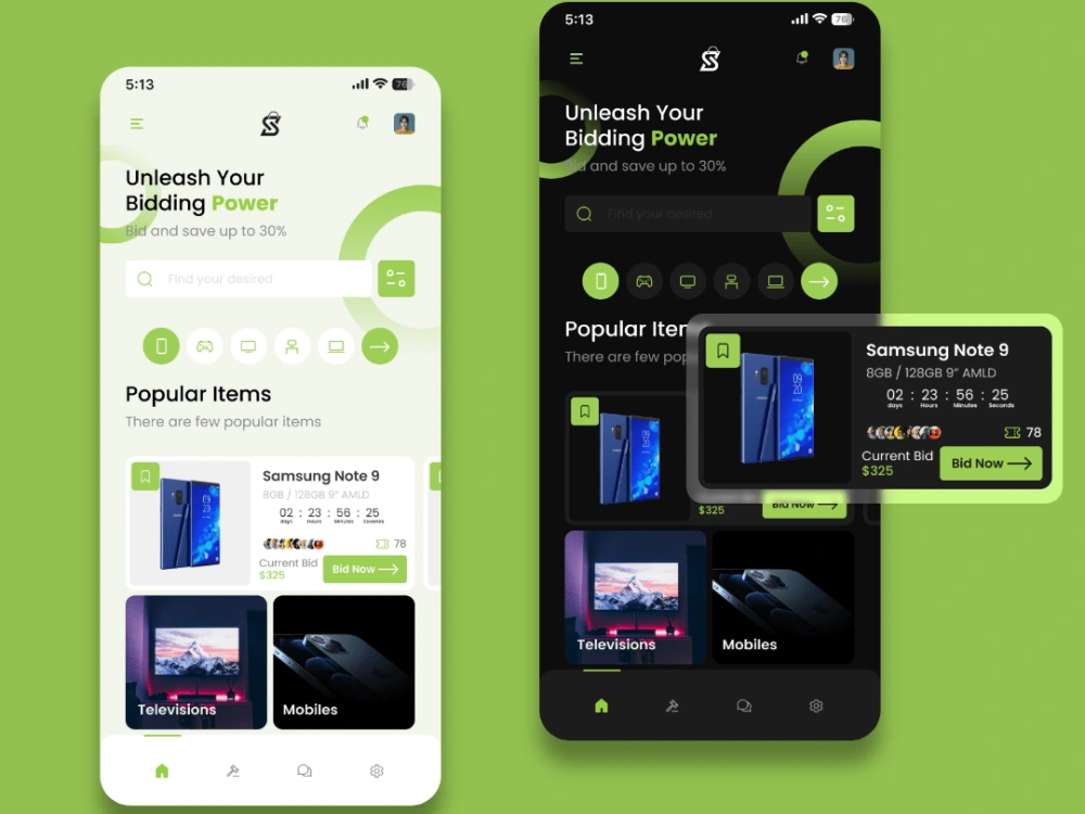 Modern and aesthetic mobile app ui ux design in figma or adobe xd | Upwork