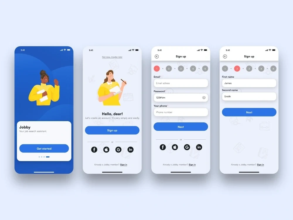 Professional, modern and high-quality UX/UI app templates | Upwork
