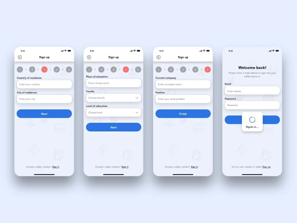Professional, modern and high-quality UX/UI app templates | Upwork