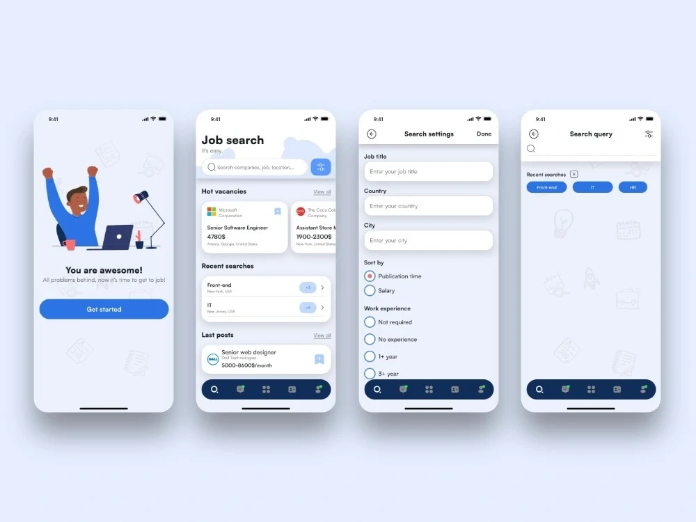 Professional, modern and high-quality UX/UI app templates | Upwork