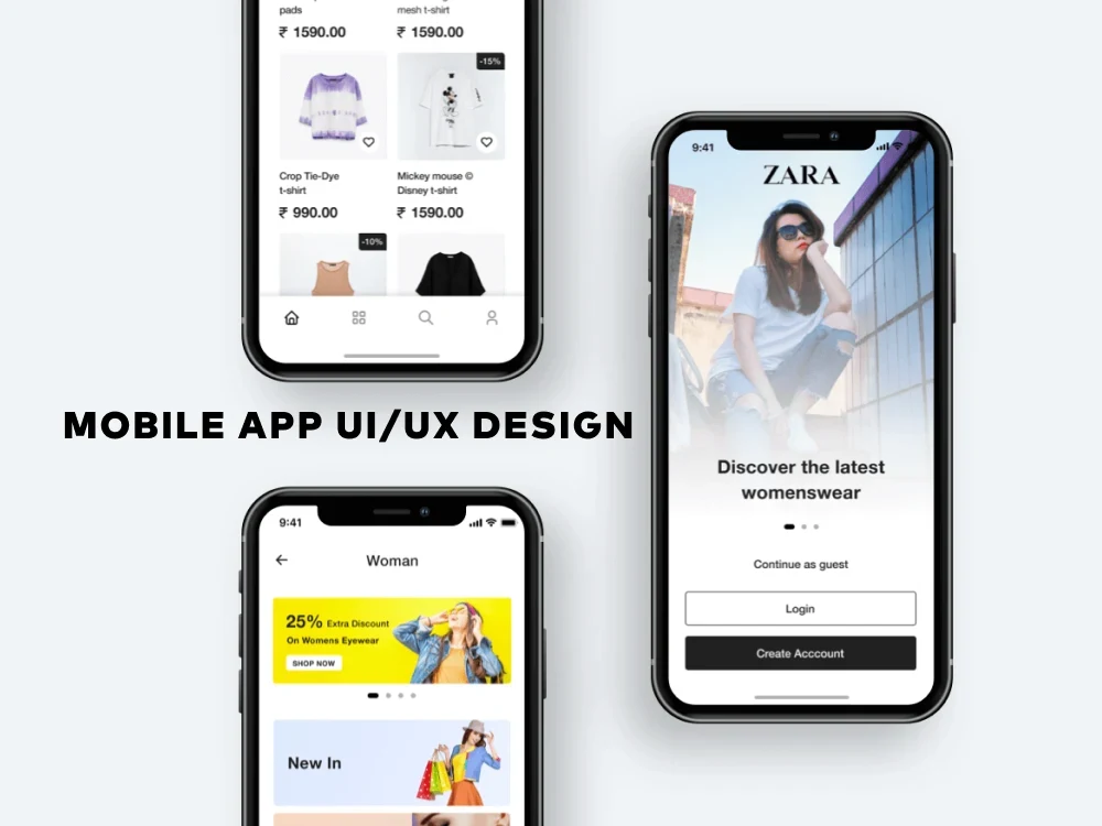 A professional and creative mobile app UI/UX design | Upwork