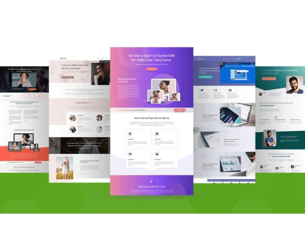 A responsive landing page design or squeeze page using elementor pro | Upwork
