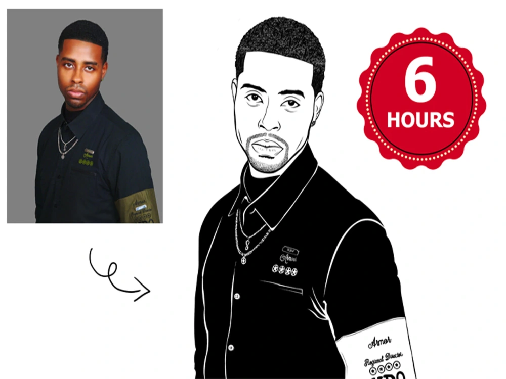 Your photos into Line art illustration | Upwork