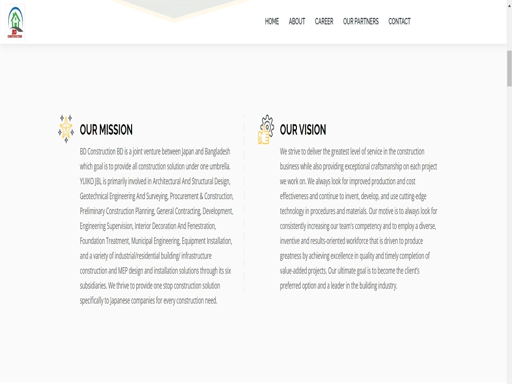 A ready-made architecture and construction website | Upwork