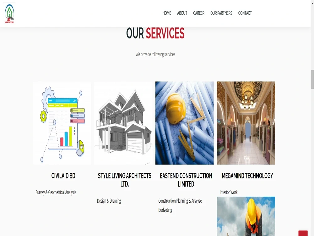 A ready-made architecture and construction website | Upwork