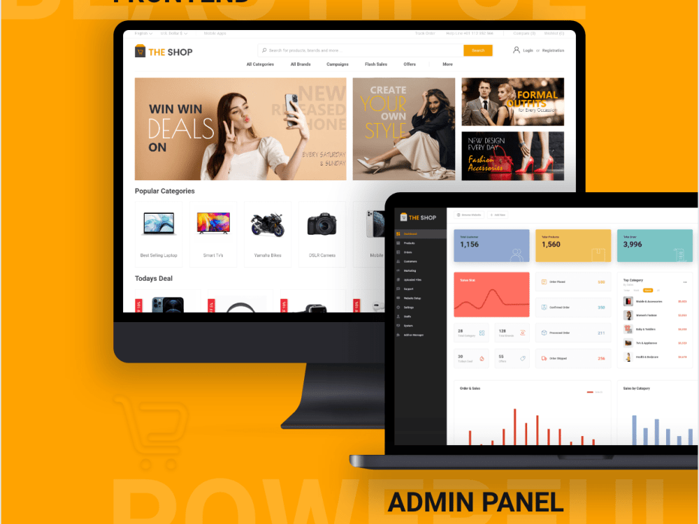 E-commerce website development in laravel framework | Upwork