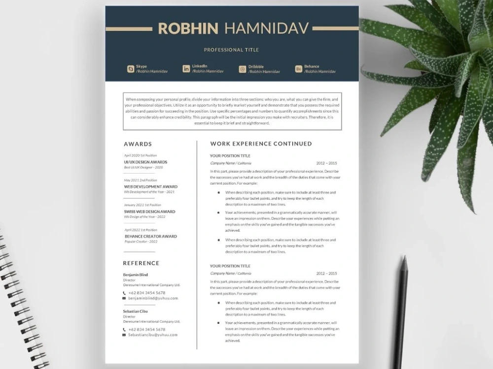 Professional Resume/CV Designer: Expertly Crafting Resumes/CVs | Upwork