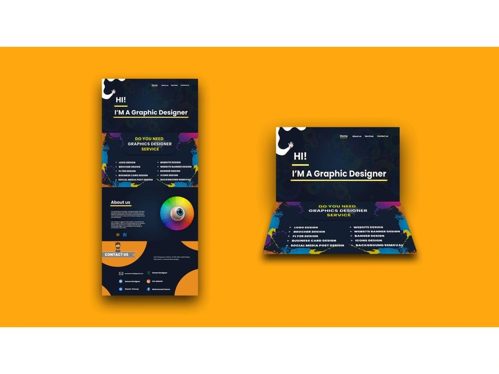 A website design for graphic designer | Upwork
