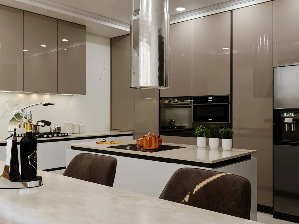 A 3D and 2D kitchen design | Upwork