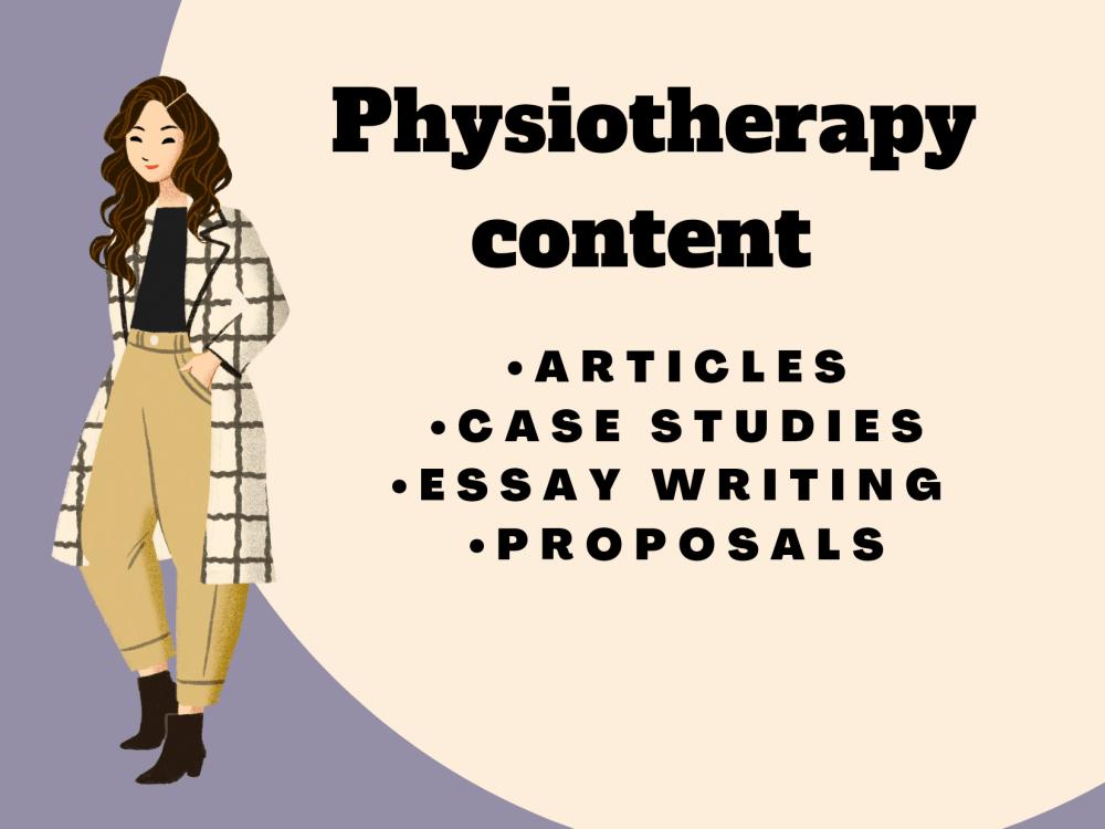 A physiotherapy, physical therapy Content | Upwork