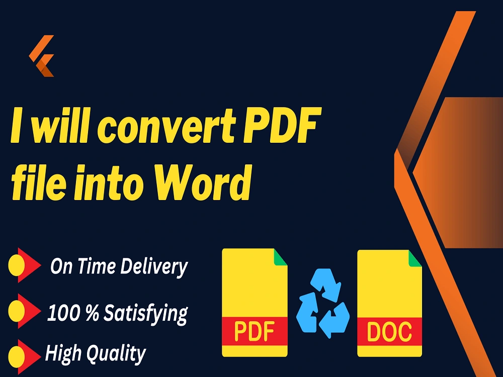 Your PDF file into Word file | Upwork