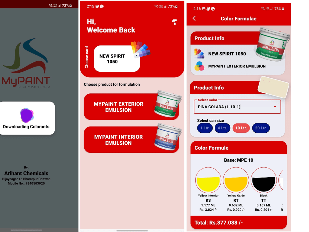 Color generator app to generate colors for wall painting | Upwork