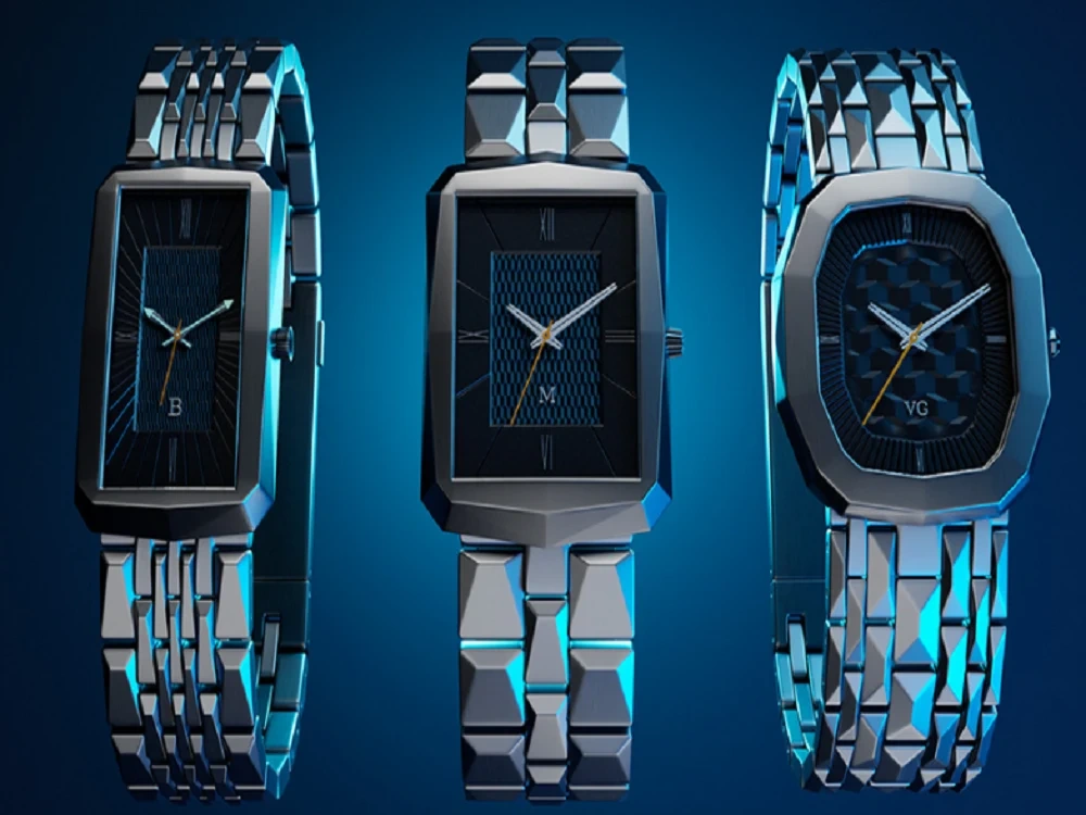 A high-quality 3d wrist watch modeling with photorealistic animation ...