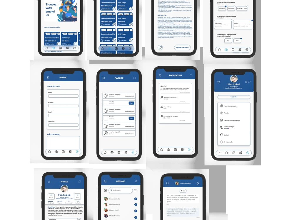 A custom Mobile App UI design concept for your Brand in Adobe xd | Upwork