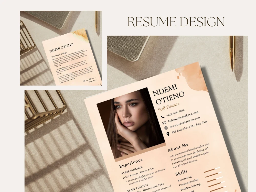 Professional resume design, CV design and Cover Letter | Upwork
