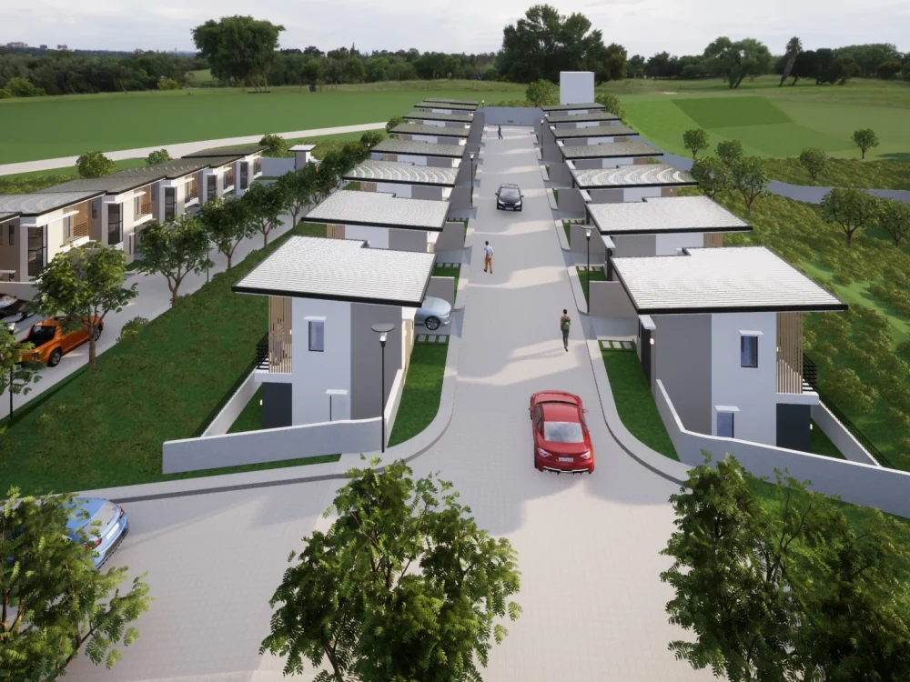 A Proposed Rowhouse Subdivision that shows designing, planning ...