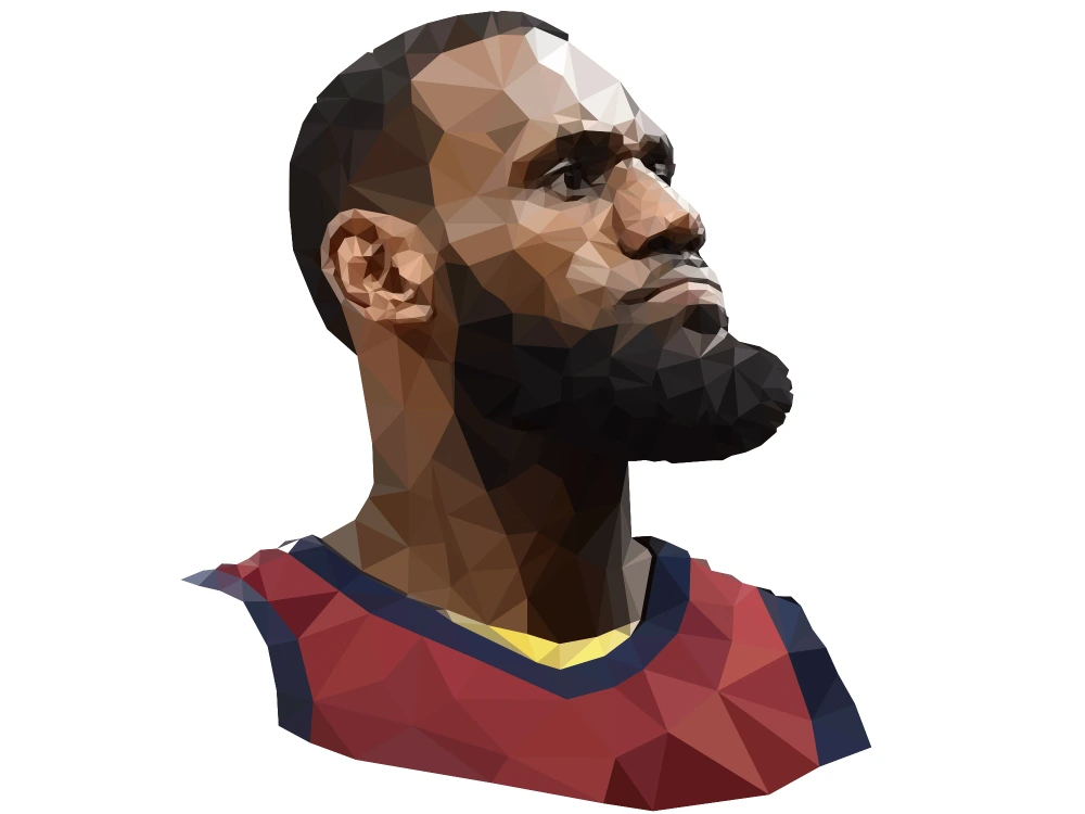 A Custom Portrait in Low-Poly Vector Style | Upwork