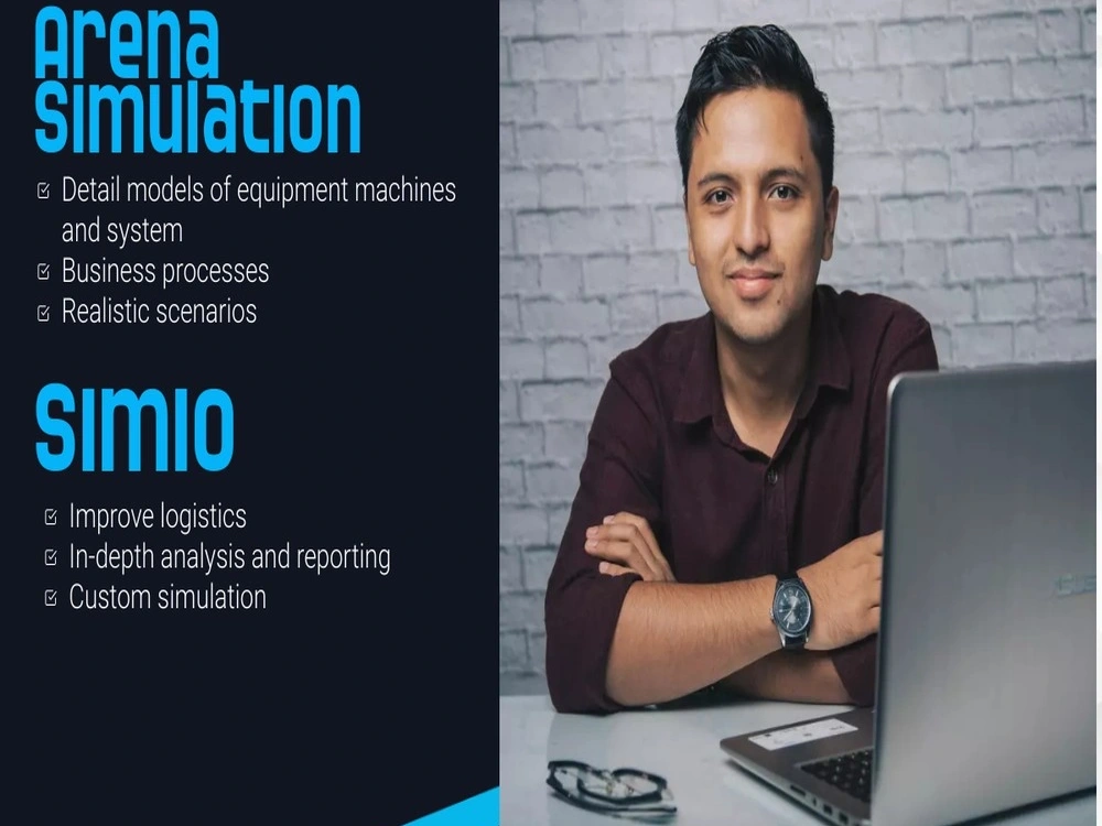 Real scenario-based arena simulation and simio simulation for projects | Upwork