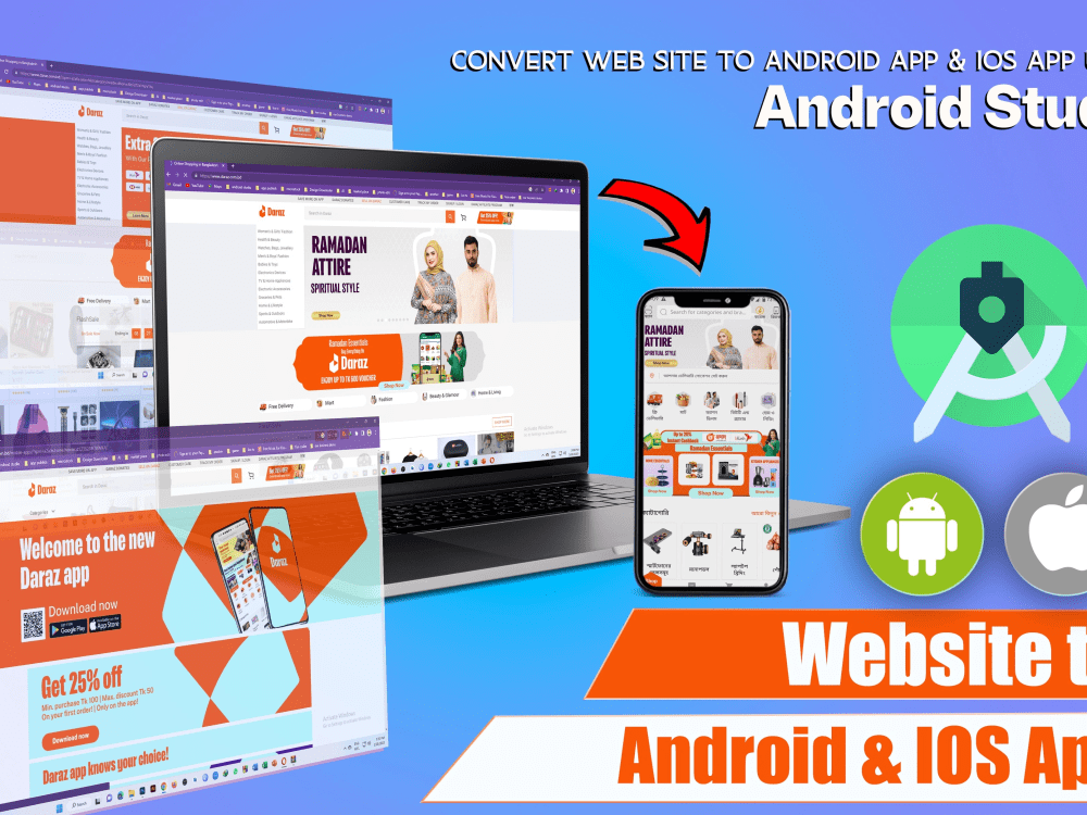 Convert website to android app app | Upwork