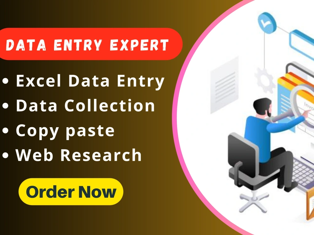 Excel data entry, data collection, web research, typing and copy paste | Upwork