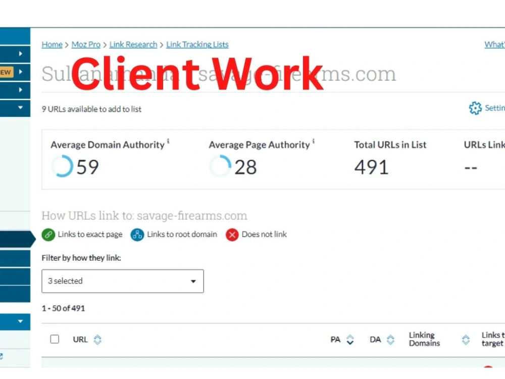 MOZ 50 Plus Domain Authority Increase | Upwork