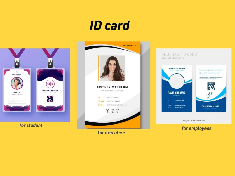 ID card in professional style | Upwork