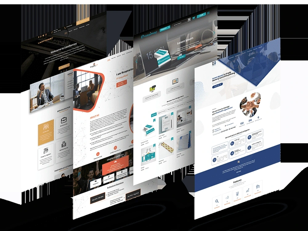 Website landing page design by an expert designer, Responsive landing ...