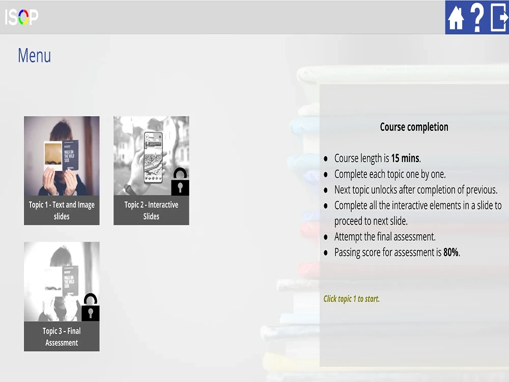A well designed and engaging user friendly eLearning/SCORM course | Upwork