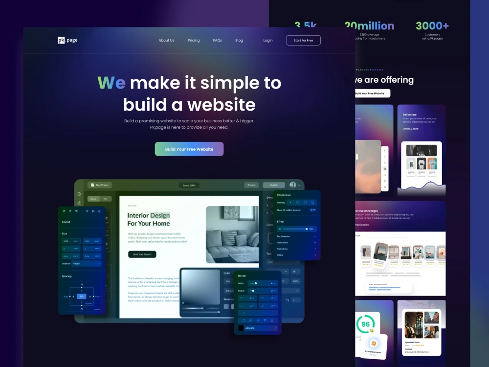 Website Landing Page UI UX design | Mobile App Design | Upwork
