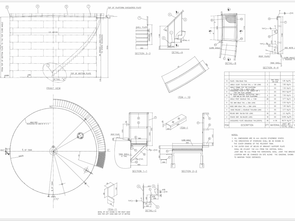 All types of Storage Tanks APi 650 & 620 on Auto Cad Detail Drawings ...