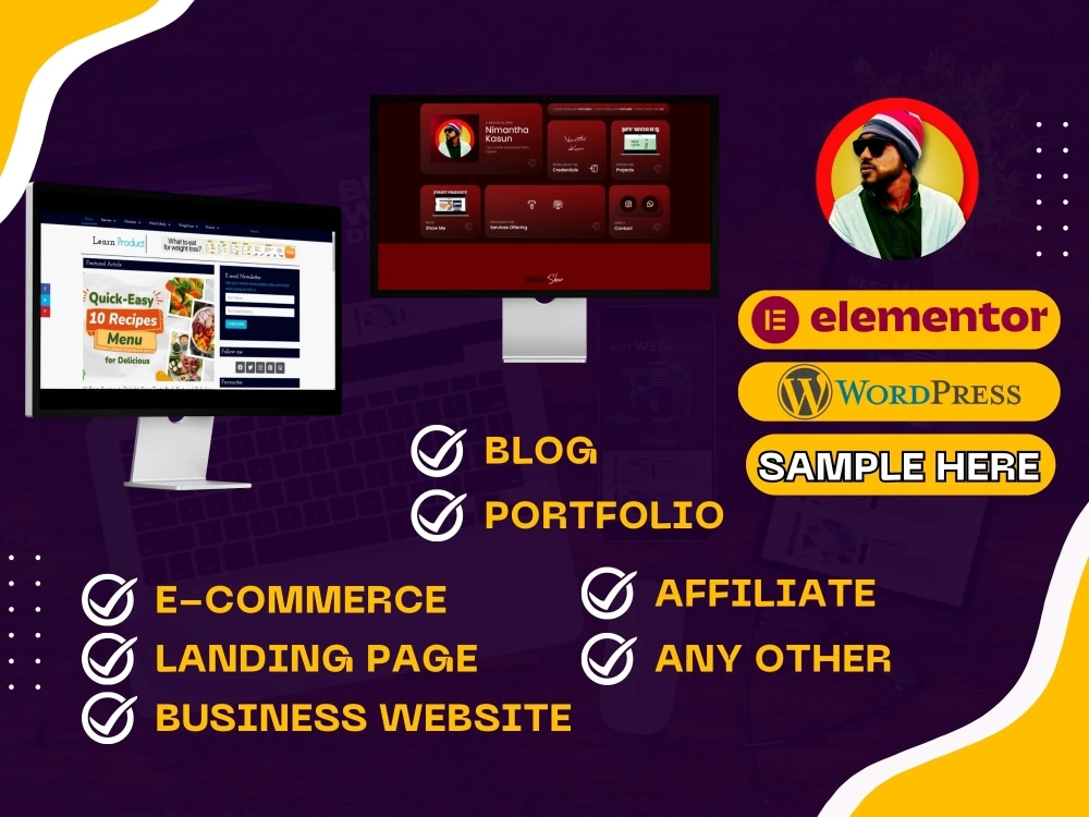 WordPress website built with Elementor | Upwork