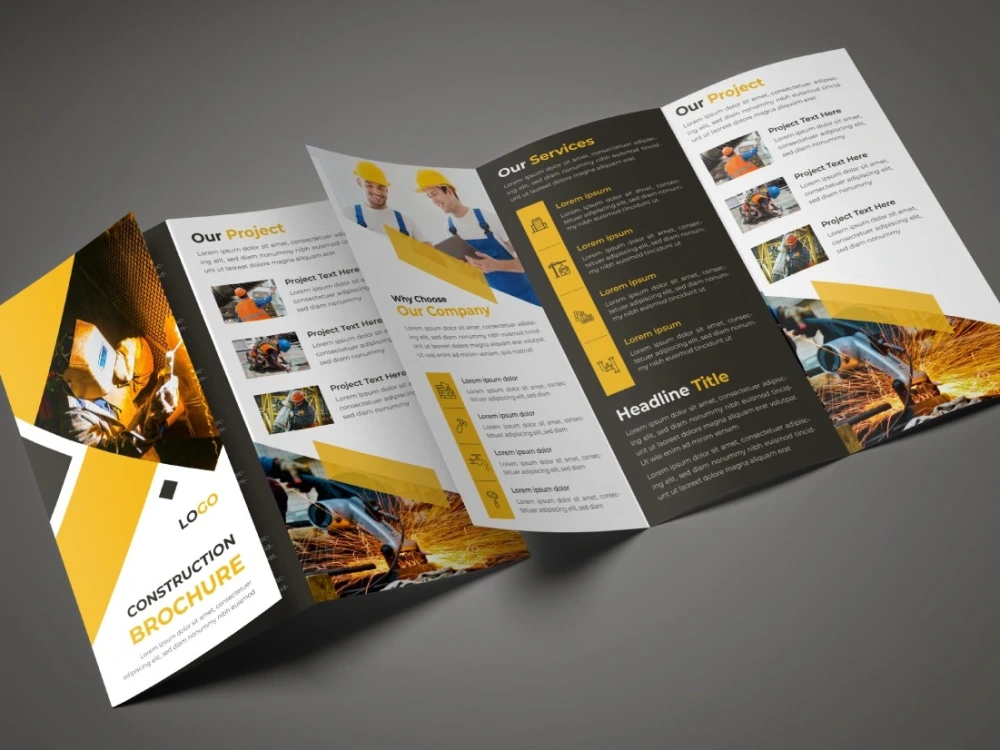 A professional flyer, landscape brochure, product catalog, trifold ...