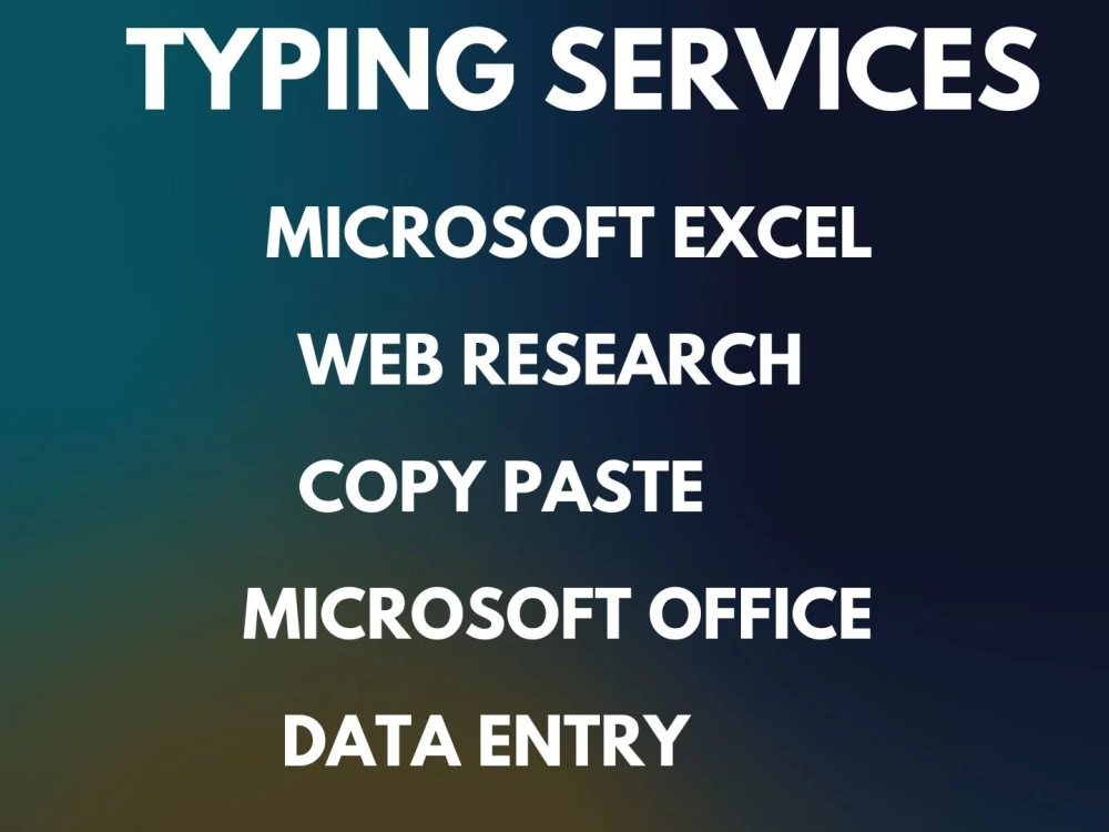 Typing of Documents for Clients | Upwork