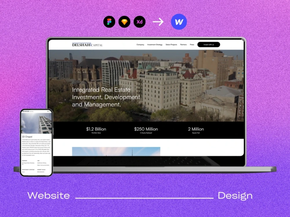 A fantastic Webflow responsive website from a Figma design | Upwork